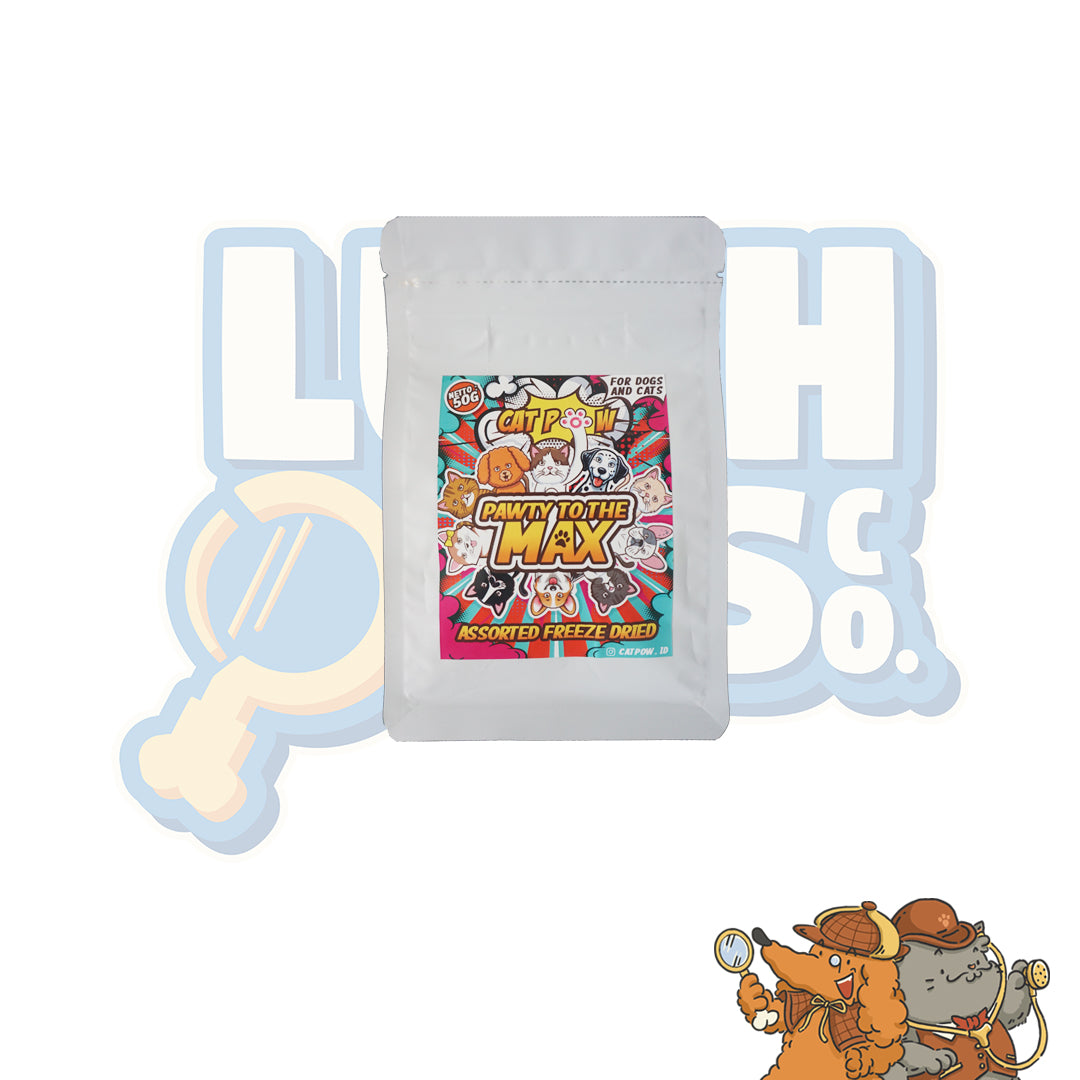 CATPOW Pawty To The Max Assorted Freeze Dried Dog and Cat Treats (Pouc